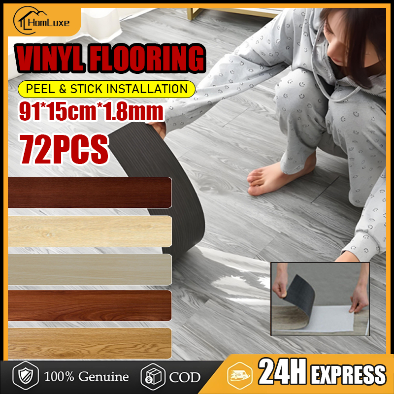 104sqft/72pcs vinyl floor Floor Mat Stickers Waterproof Self Adhesive ...
