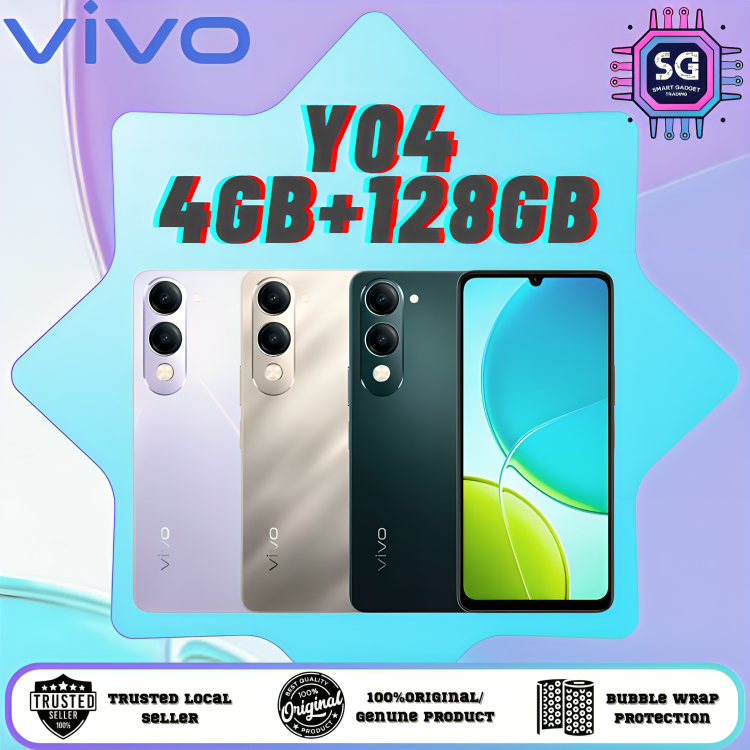 Vivo Phone Y04 (4+4)GB+128GB | Shopee Malaysia