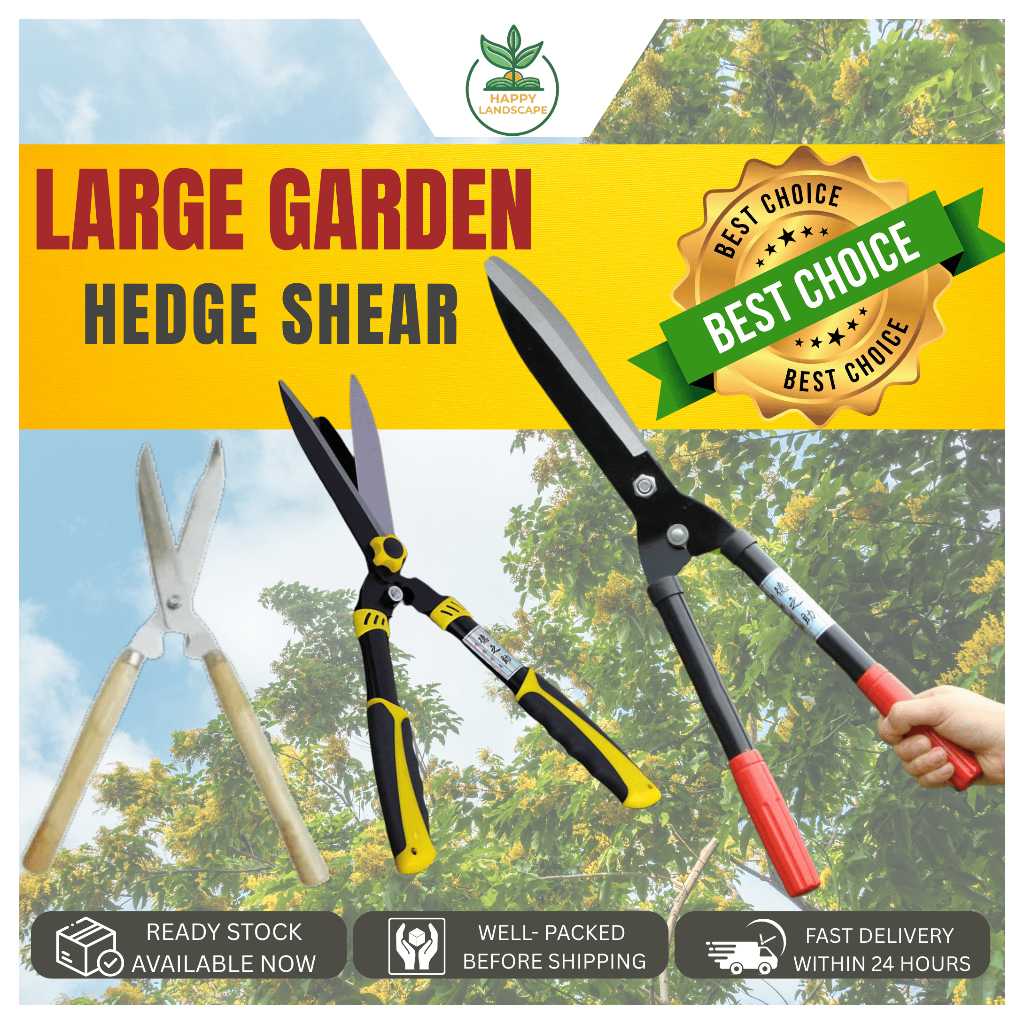 GRASS CUTTER GUNTING RUMPUT HEDGE SHEARS GRASS SCISSORS GARDEN SHEARS ...