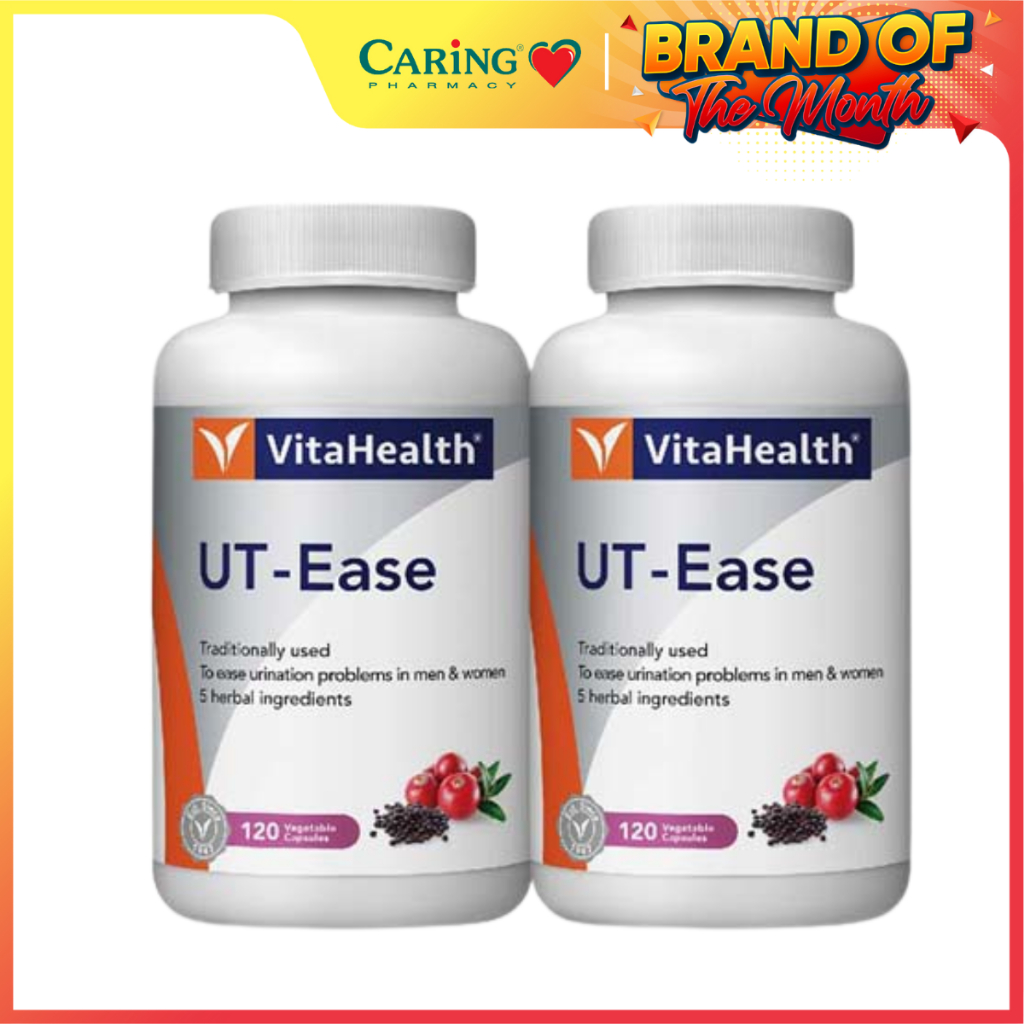 VITA UT EASE VEGICAP 120C × 2 (CARING PHARMACY) | Shopee Malaysia