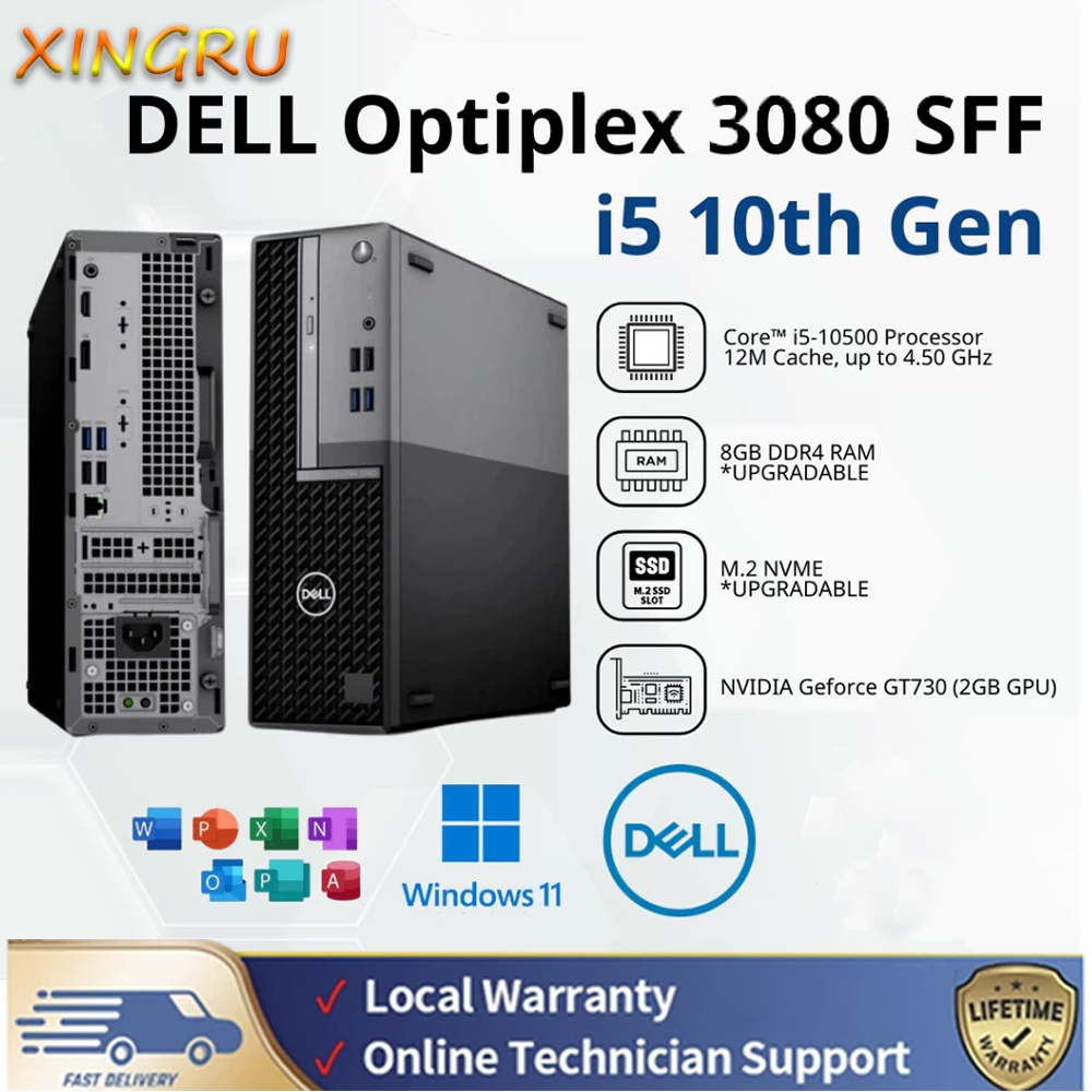 DELL Optiplex 3080 SFF i5 10th Gen with Nvidia GT730 GPU / NVMe M.2 SSD ...