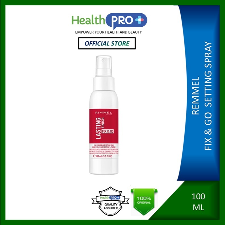 Rimmel Lasting Finish Fix & Go Setting Spray 100ml MFG:04/2023 | Shopee ...
