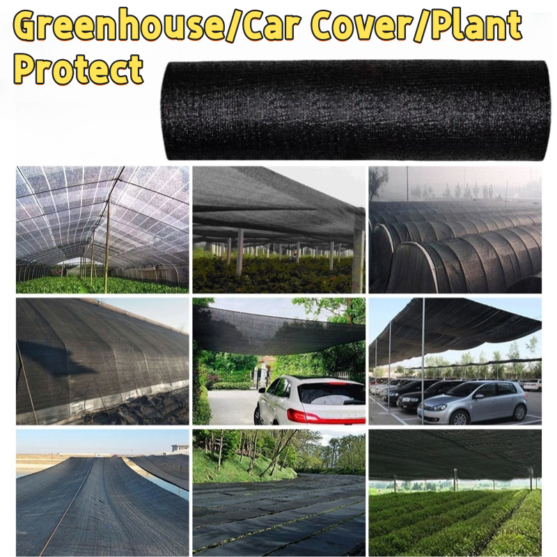 Black Sun Shade Netting Shade Sail UV Net Shade Outdoor Garden Netting Sun Cover Jaring Hitam ...