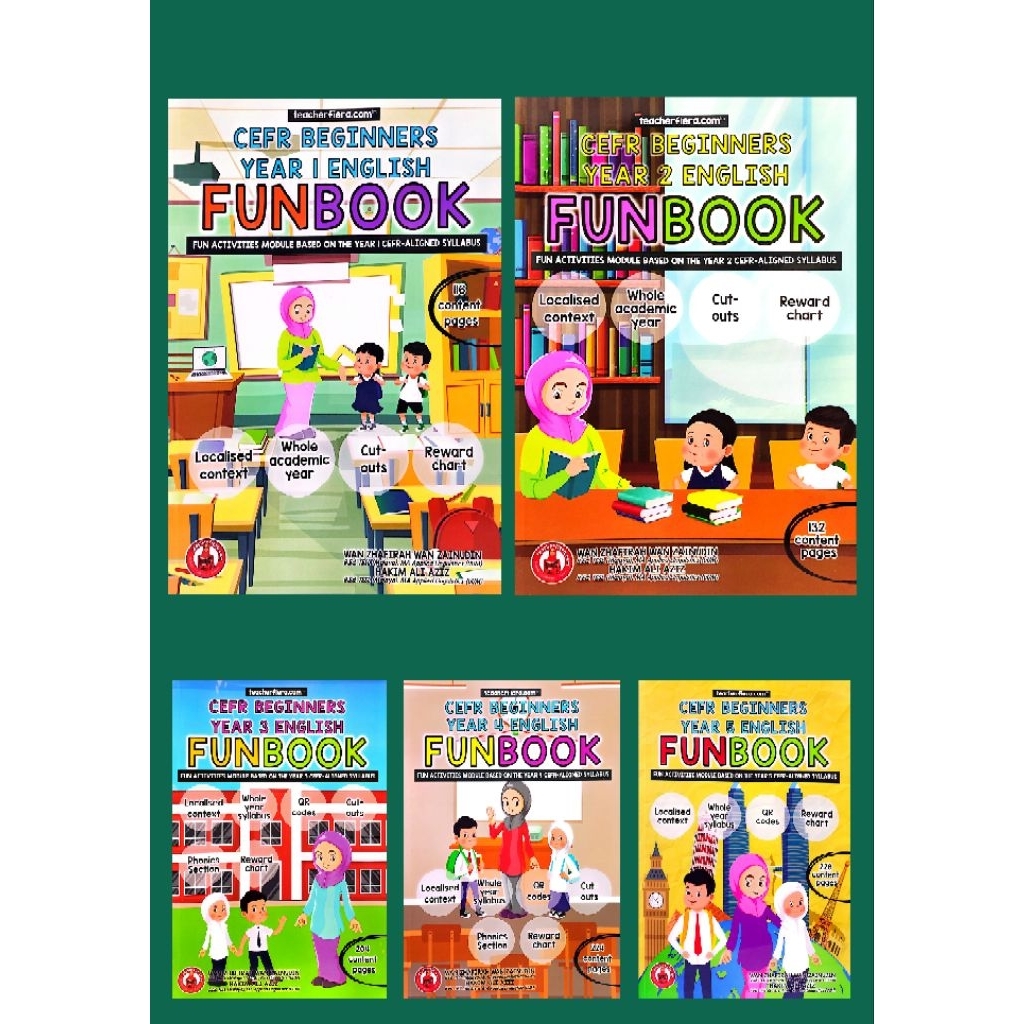TEACHERFIERA.COM - CEFR BEGINNERS YEAR 1•2•3•4•5 FUNBOOK | Shopee Malaysia