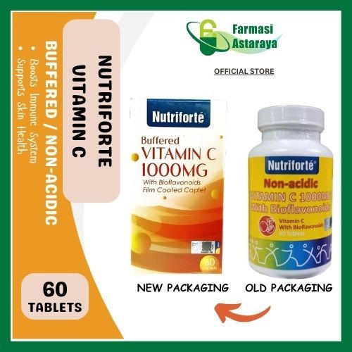 NUTRIFORTE BUFFERED VITAMIN C 1000MG | 60 TABLETS | GENTLE ON THE ...