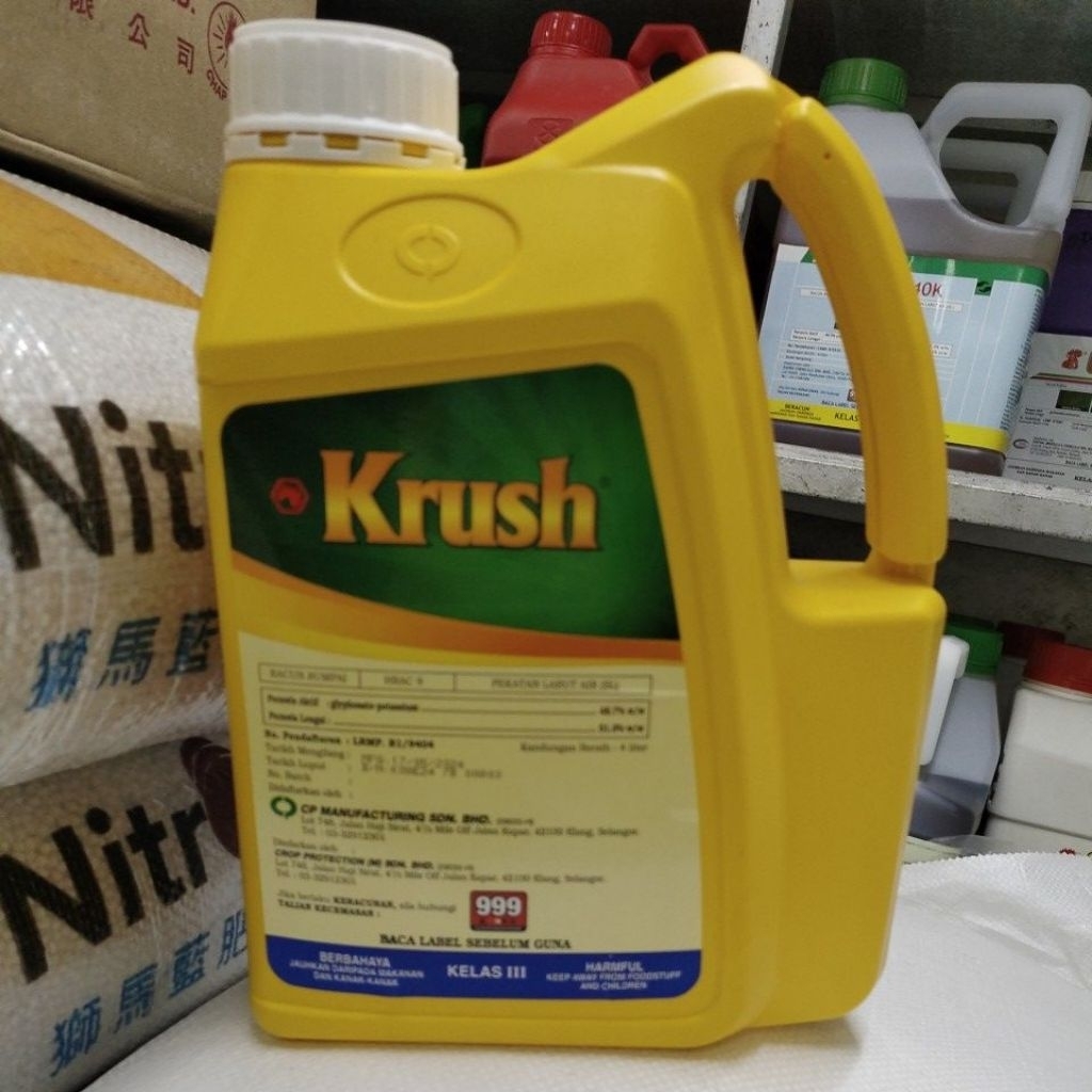 Krush 4L / Racun rumput lambat mati power tinggi | Shopee Malaysia