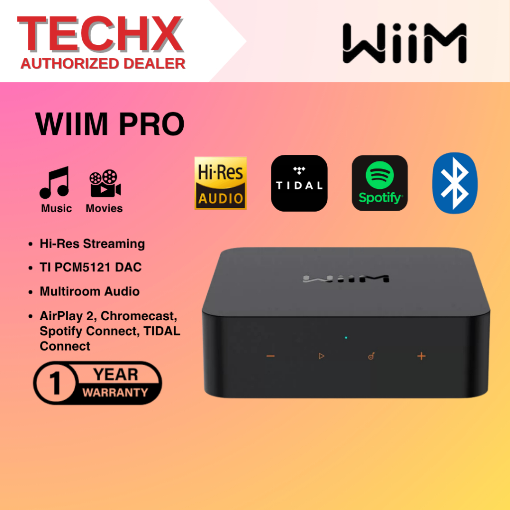 WiiM Pro Budget Audiophile Grade Music Streamer, WiFi Multiroom ...