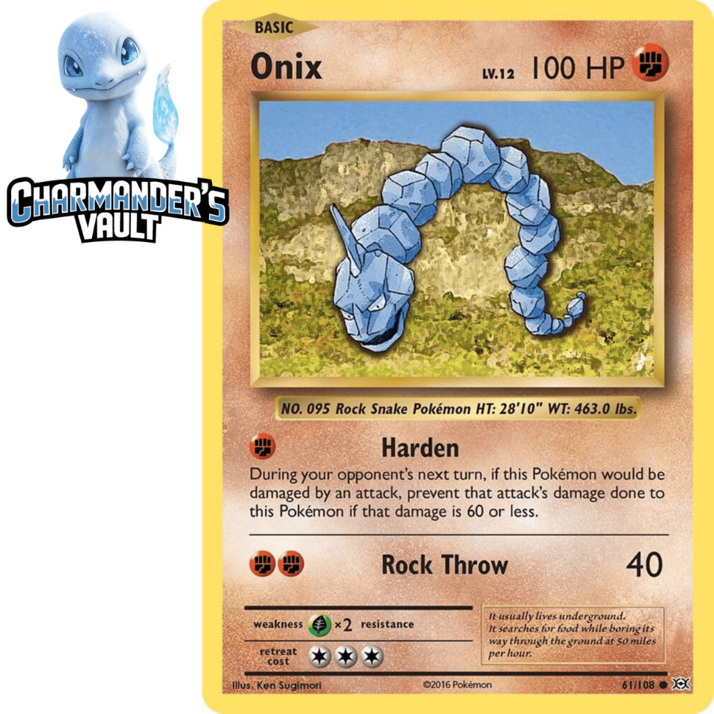 Onix #061/108 XY Evolutions Modern Vintage 2016 Pokémon TCG | Shopee ...