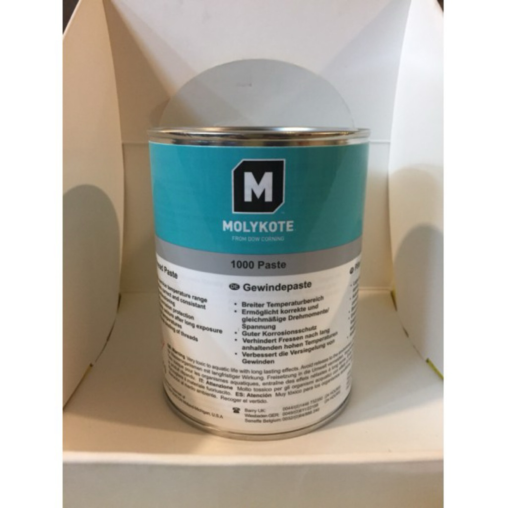 MOLYKOTE 1000 High Temperature Anti-Seize Paste - 1KG Can DUPONT P1000 ...