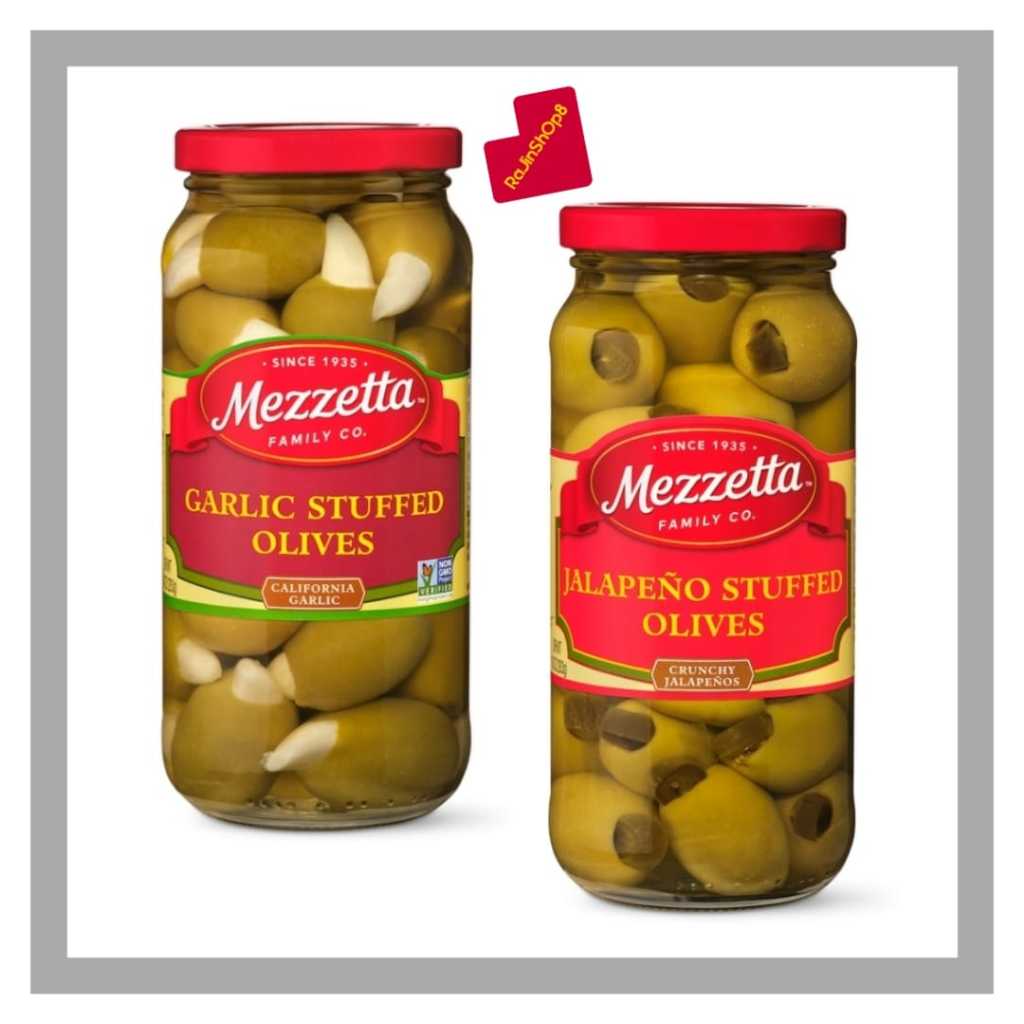 Mezzetta Garlic Stuffed Olives - 286g / Mezzetta Jalapeno Stuffed ...