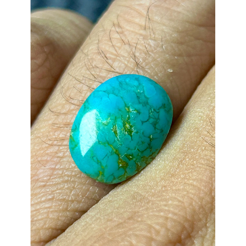Permata Firus Nesyabur Iran Urat Emas Untuk Dimaharkan 14mm x 10mm Saiz ...