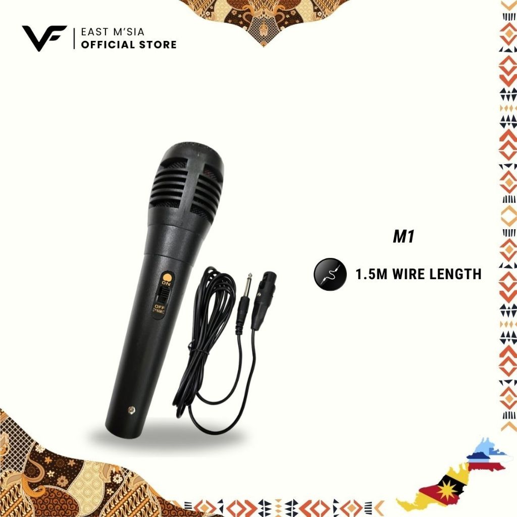 Vinnfier M1 Wired Microphone Karaoke Mic | Shopee Malaysia