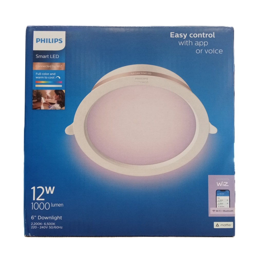 Philips led downlight WIZ 12W Round Full color and warm to cool ...