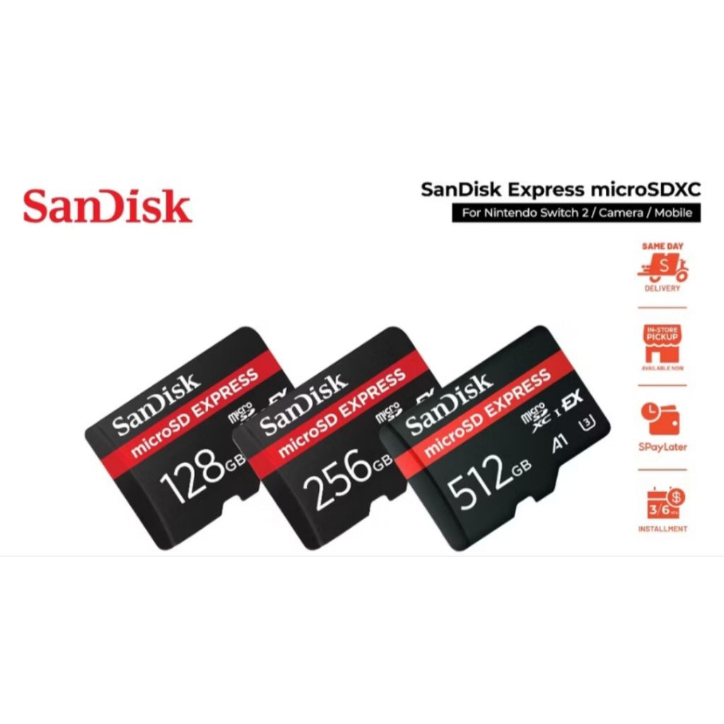 SANDISK MICRO SD EXPRESS FOR SWITCH 2 ORIGINAL PREORDER | Shopee Malaysia