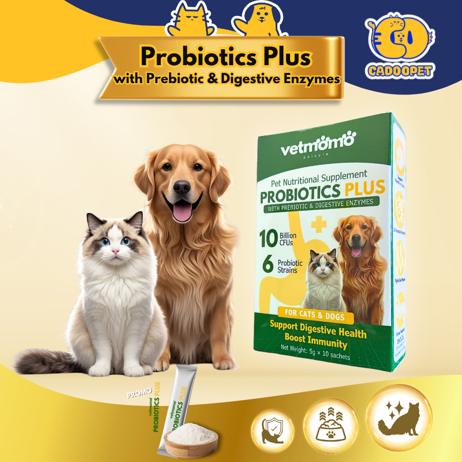 Vetmomo Probiotics Plus Sachet 5g Pets Cats and Dogs Kucing Anjing ...