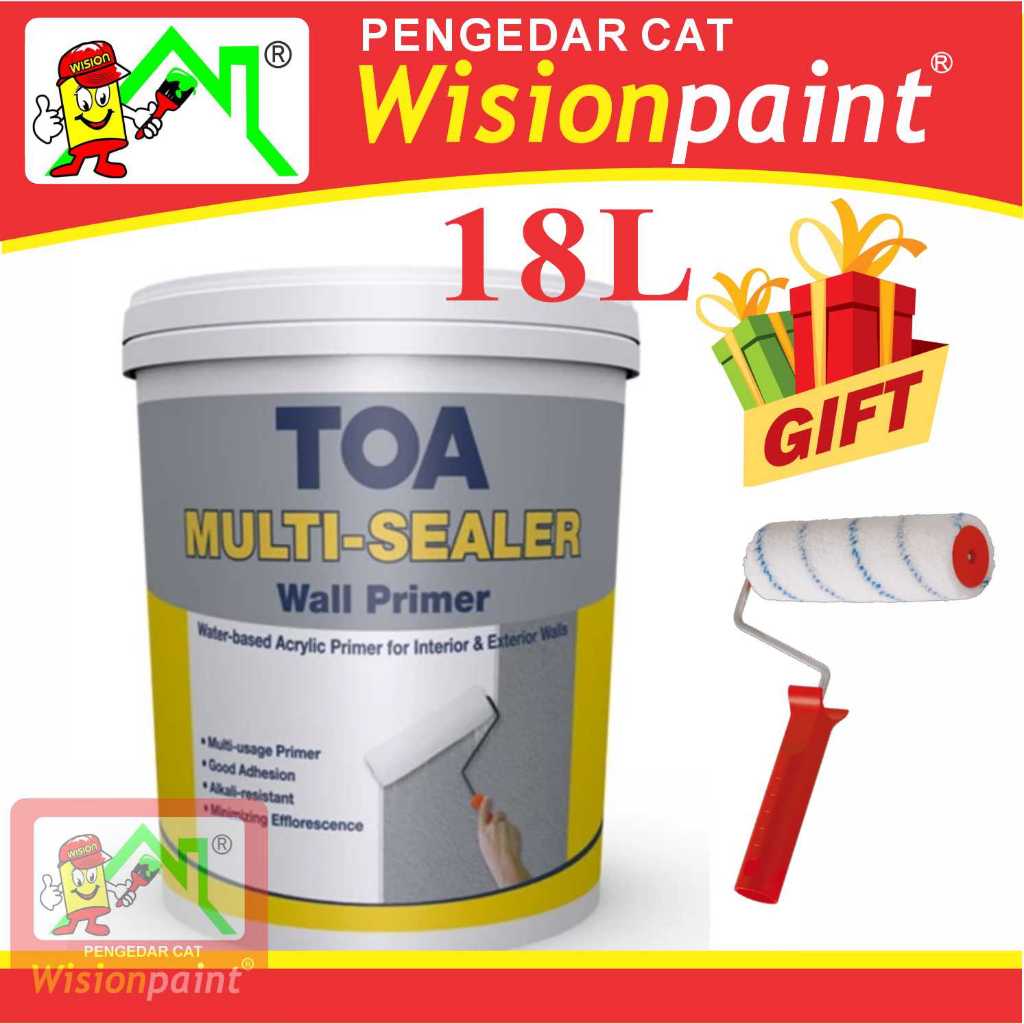 18LT wall sealer white ( 18L ) TOA MULTI SEALER WALL PRIMER / acrylic water-based wall sealer ...