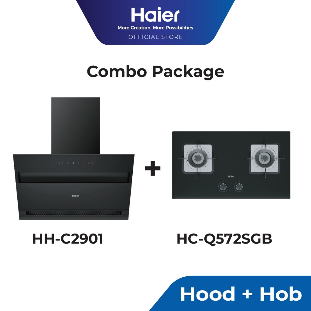 Haier Range Hood & Gas / Electric Hob - Essential Series | Shopee Malaysia