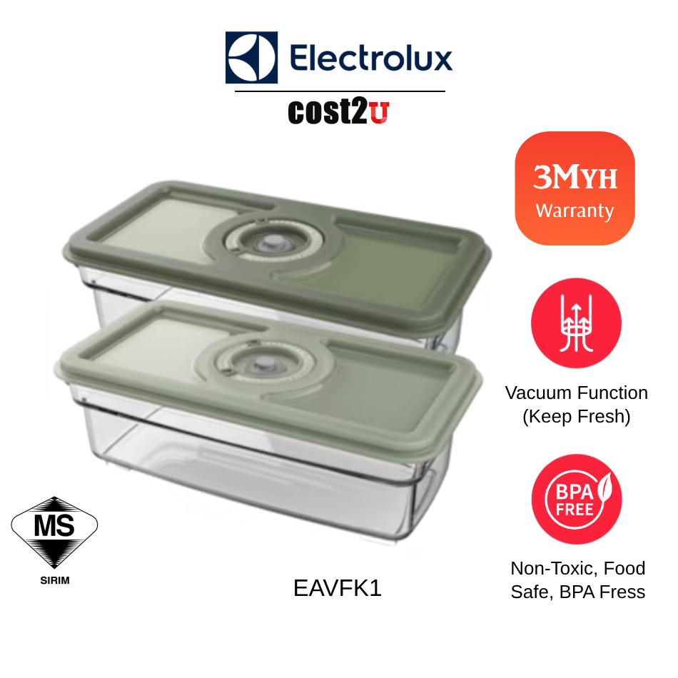 [Free Shipping] Electrolux Vacuum Pump with Airtight Containers | EAVFK1 EACONG4P (Food Storage ...
