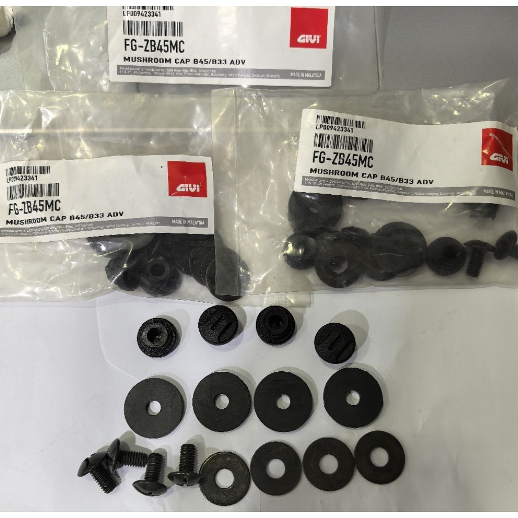 GIVI MUSHROOM CAP NET BRACKET FOR BOX B45/ B33 UPGRADE ADVANCE BOX USE TO INSTALL CARGO NET ...