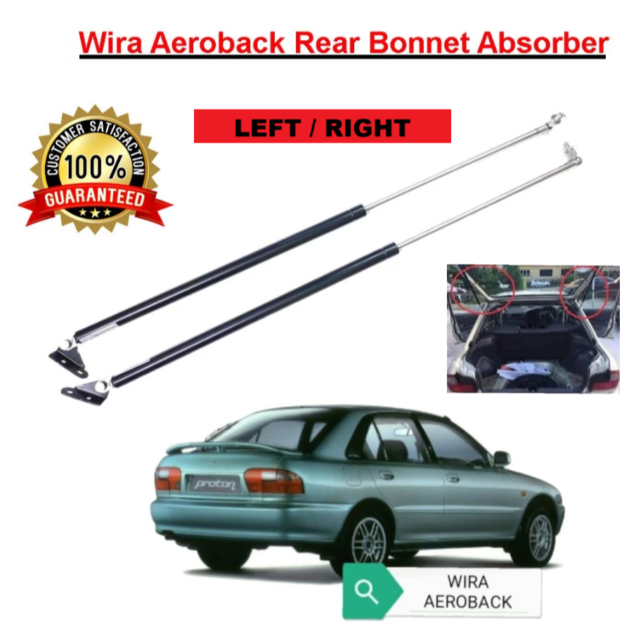 Proton Wira Aeroback Rear Bonnet Absorber Gas Spring Damper Boot ...