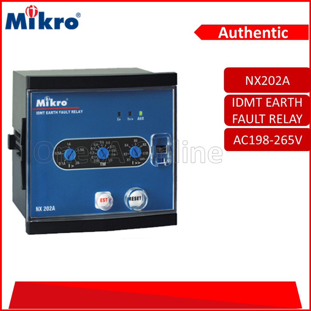 MIKRO IDMT EARTH FAULT RELAY(NX202A,203A) | Shopee Malaysia