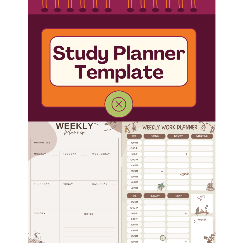 🔥Instant Download🔥 Student Study Planner Bundle – Weekly Timetable ...