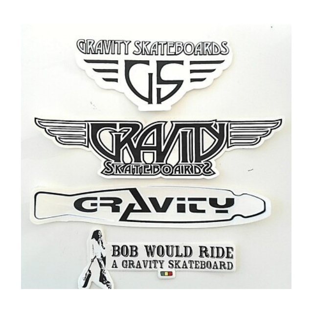 Gravity Skateboards GS Logo Sticker - 7" x 3.25" | Shopee Malaysia