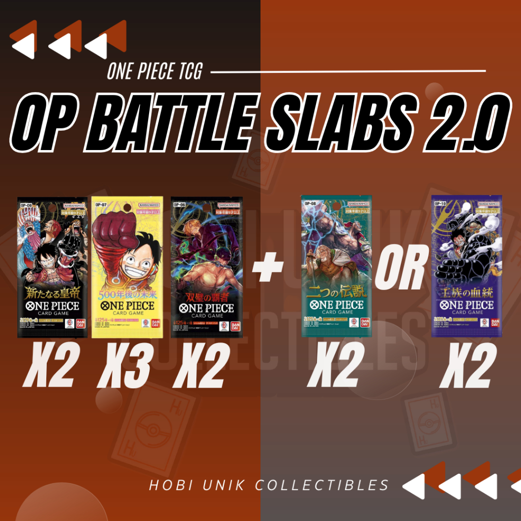 (Live Rip)[OPTCG] OP Battle Slabs 2.0 (9 Packs) | Shopee Malaysia