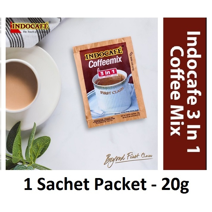 Indocafe Coffeemix 3in1 Coffee Kopi Pracampur Hot Cold - HALAL - 20g x ...