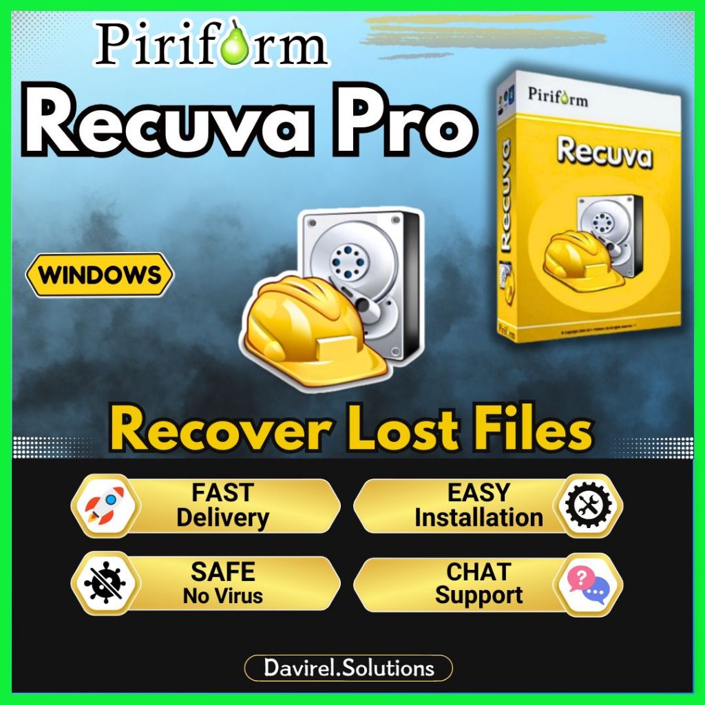 Recuva Professional V1.53 | Full Version | Windows | Shopee Malaysia