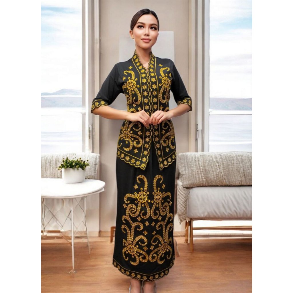 SET KEBAYA JERSEY CORAK BURIEK | Shopee Malaysia