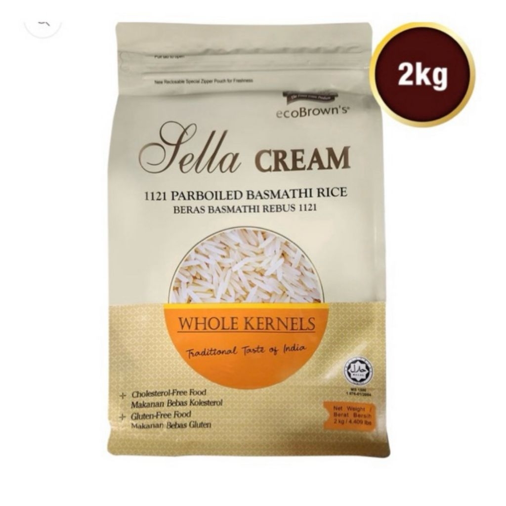 Beras Basmathi Ecobrown's Parboiled 2kg | Shopee Malaysia
