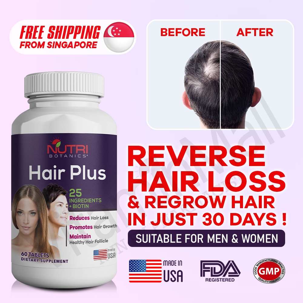 [Ship from Singapore] Hair Plus with Biotin - 25 Hair Vitamin For Hair ...