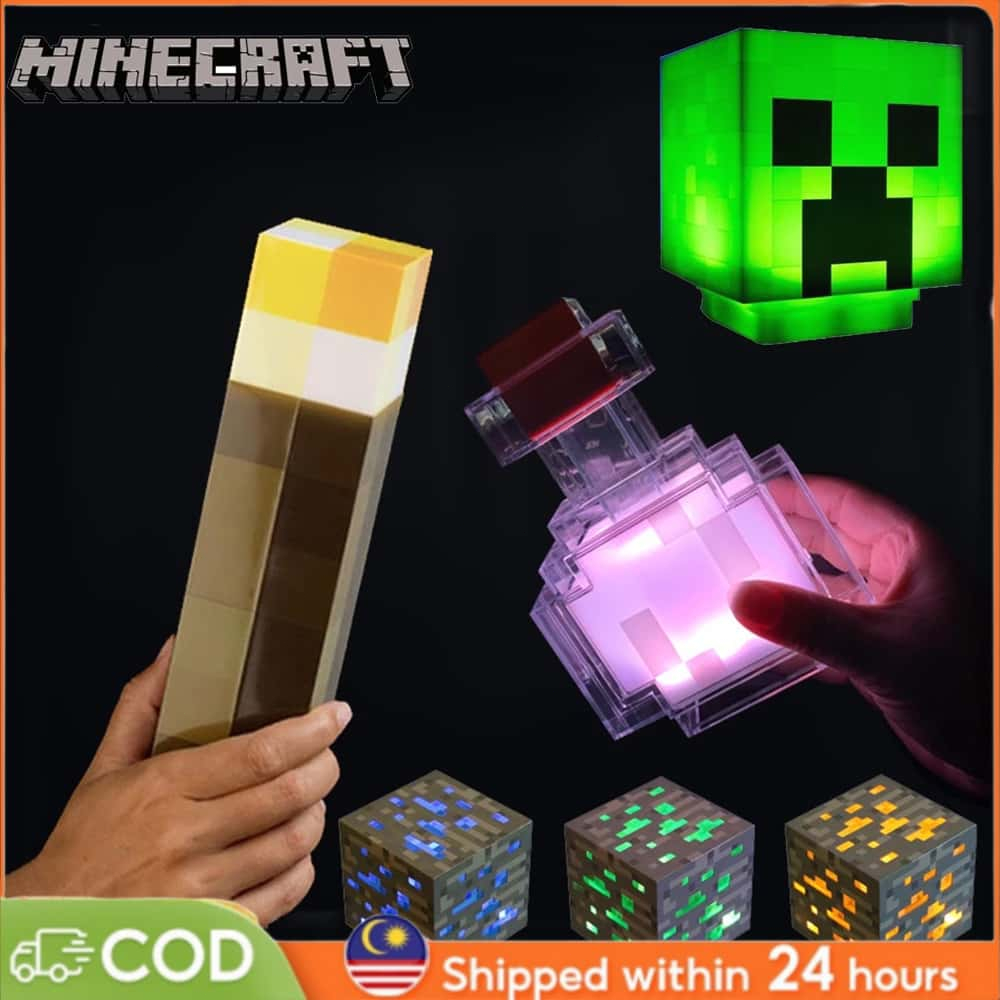 Ore Lamp Color Changing Potion Bottle Torch Model Gift Night Light ...