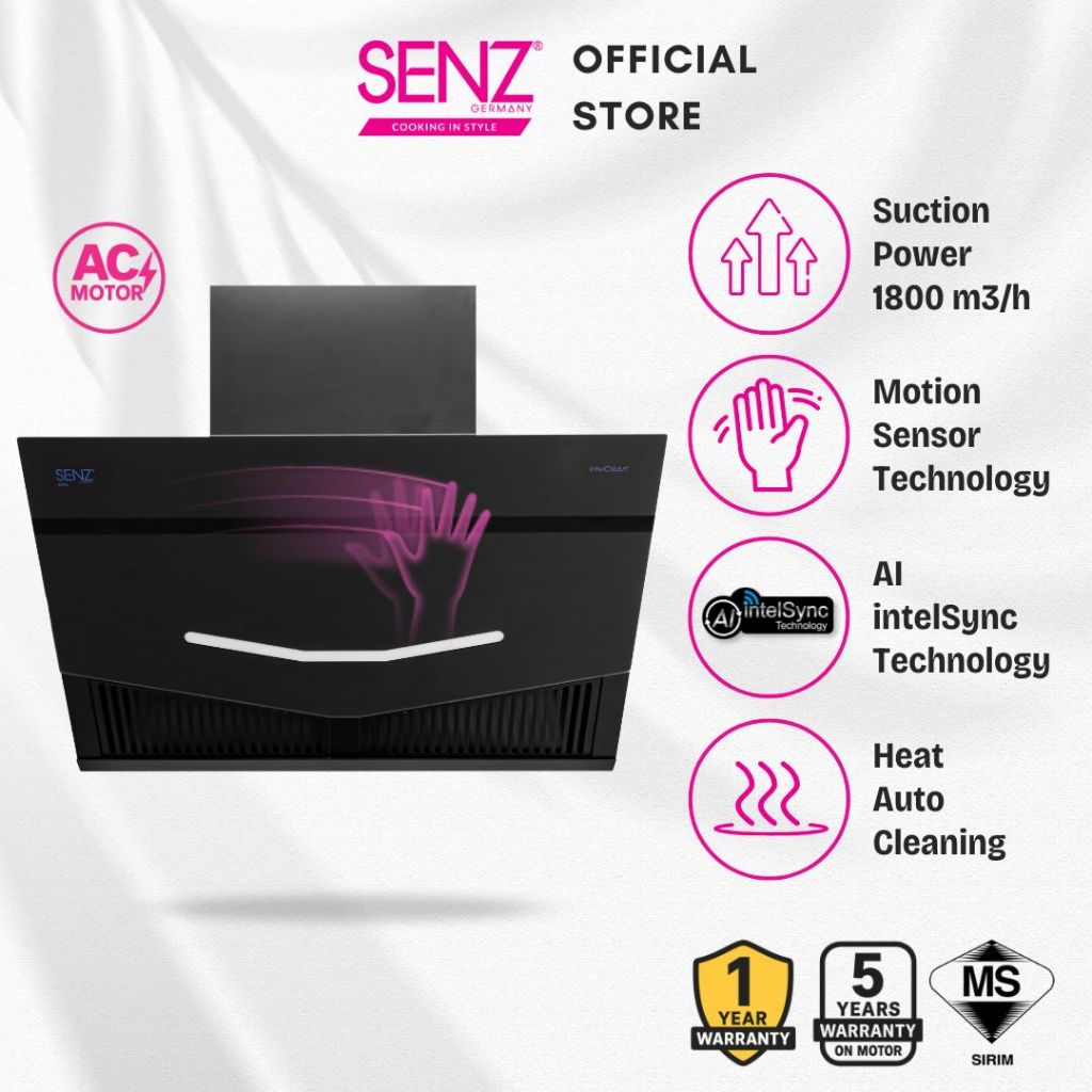 SENZ Enzo IntelSync Cooker Hood With Nano Coating SZ-CH8360AC | Shopee ...