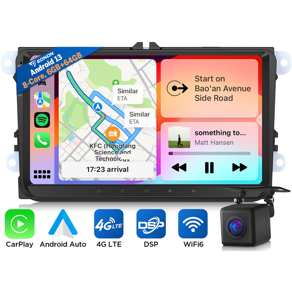 Eonon Volkswagen VW Android 13 Android Player 6+64G Apple CarPlay ...