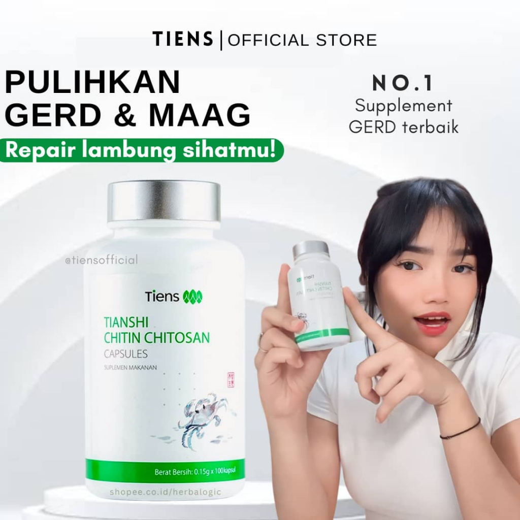 chitin chitosan ubat supplement gerd anxiety maag, gastrik dan asam ...