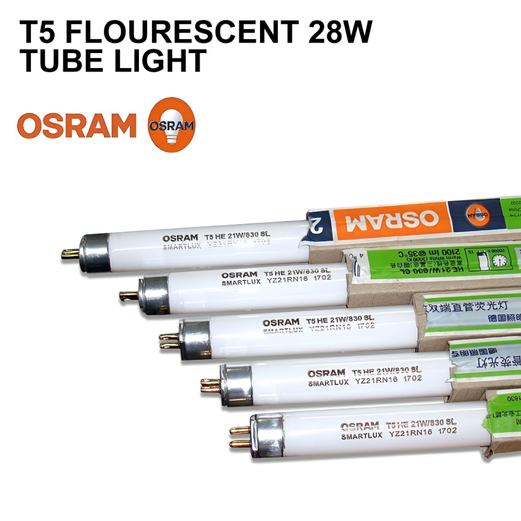 10 PCS OSRAM T5 28W/14W Tube Light Fluorescent Tube Light Lampu ...
