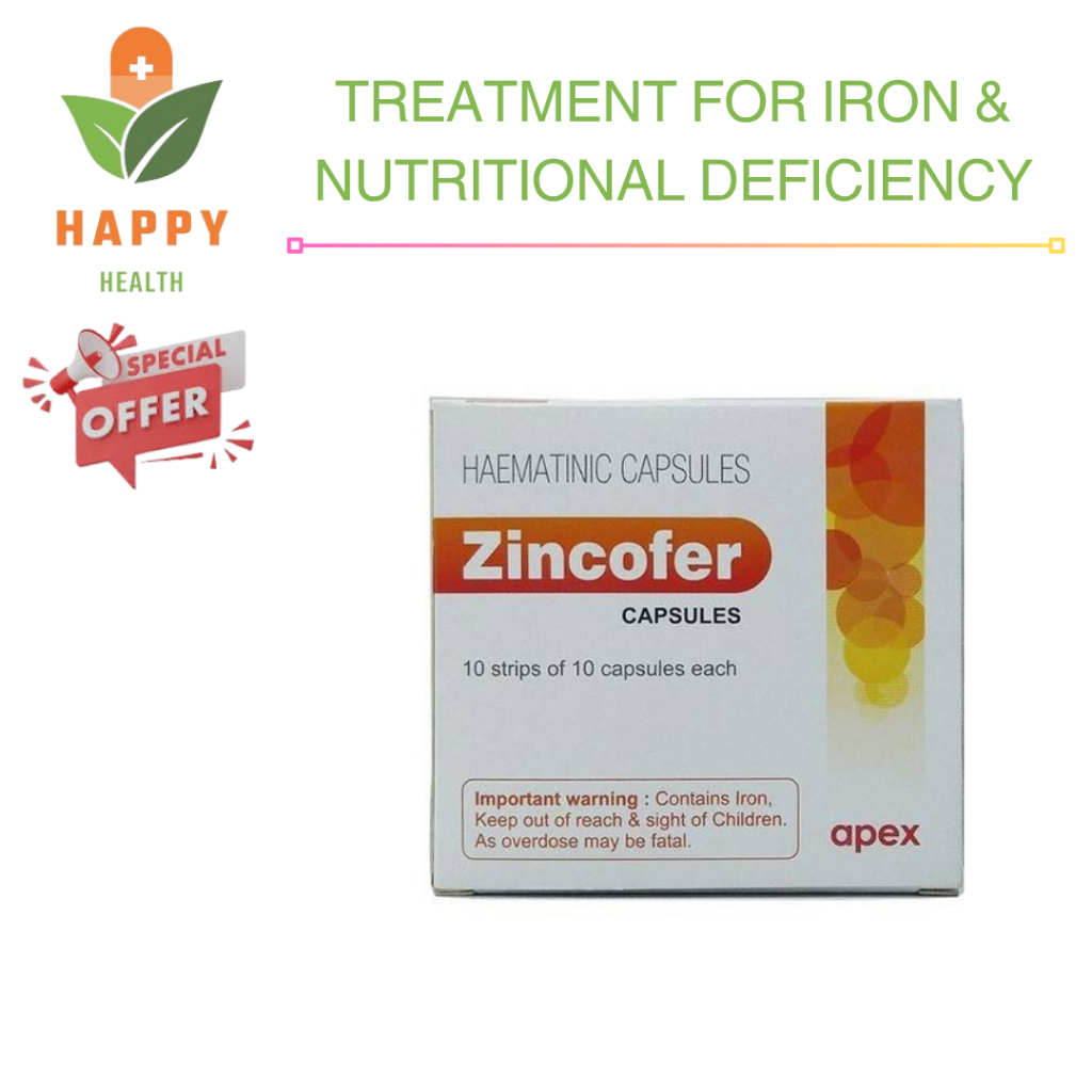 [ Exp 10/2026 ] Zincofer Haematinic Capsule 100'S ( BOX ) | Shopee Malaysia