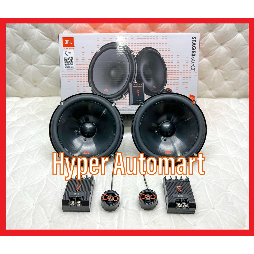 JBL Original Car Stage 3 6.5"Inch 2-Way Component Speaker (607CF ...