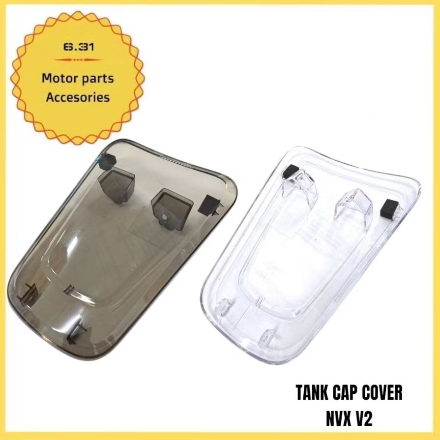 YAMAHA NVX V2 TANK COVER TRANSPARENT SMOKE AND CLEAR FUEL TANK CAP ...