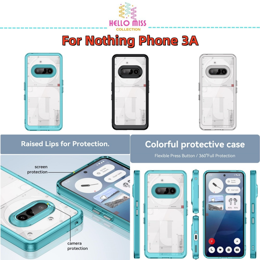 Nothing Phone 3A / Nothing Phone 3A Pro Acrylic Transparent + Tpu Hard ...