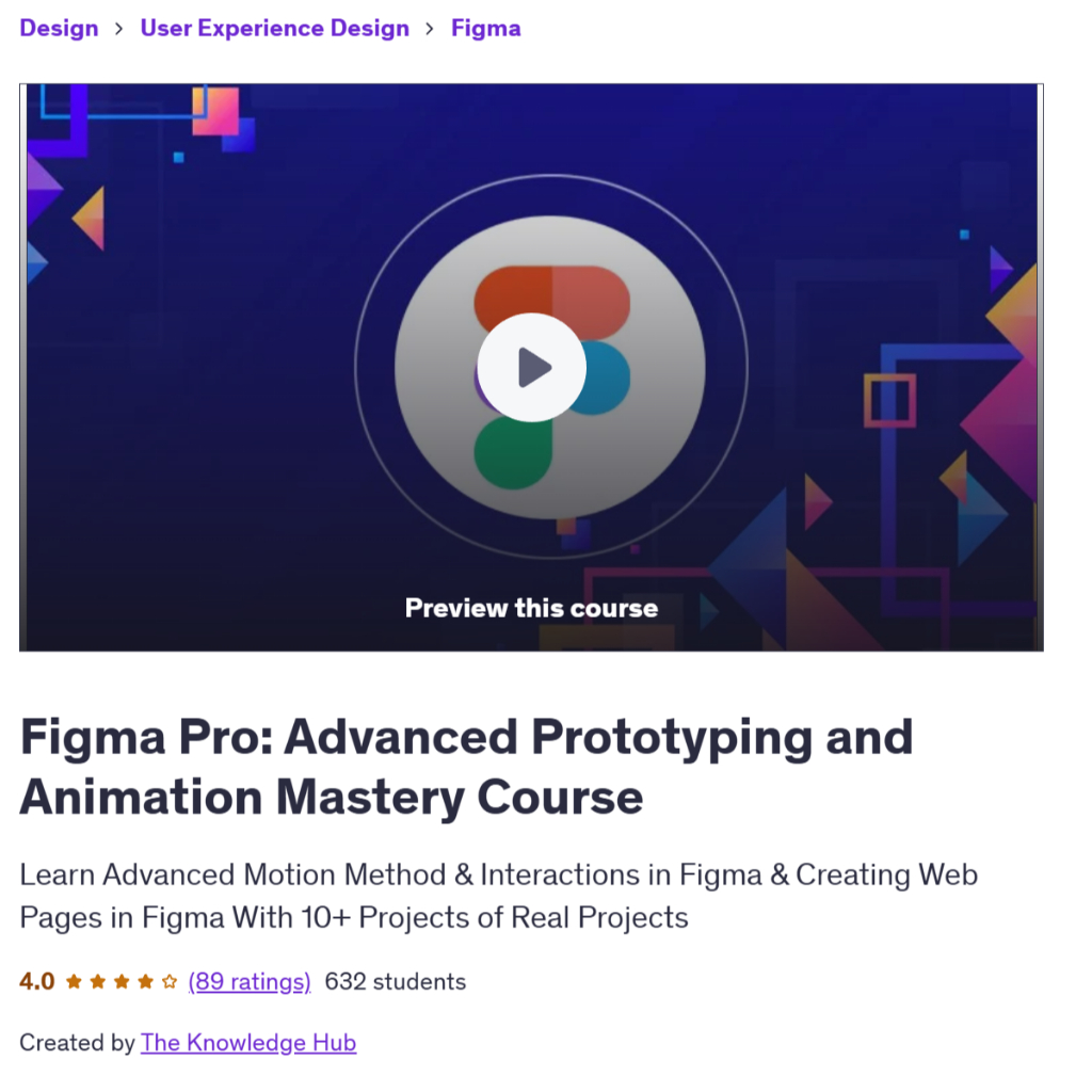 UI/UX Video Course-Figma Pro: Advanced Prototyping And Animation Mastery Course | Shopee Malaysia