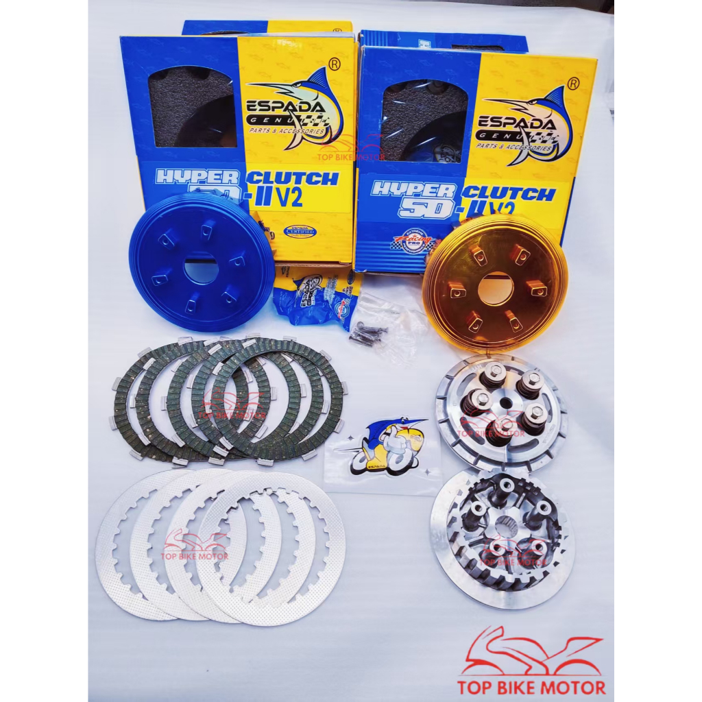 ESPADA HYPER CLUTCH 5D V2 Y15ZR Y16ZR LC135 4S FULL SET CNC SIAP SUPER ...