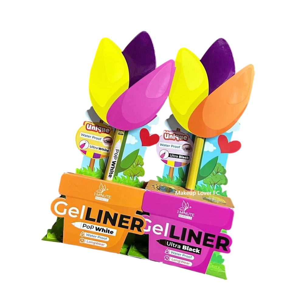 1 Minute Miracle Geliner Celak Bawah Mata Waterline Black & White MUA ...