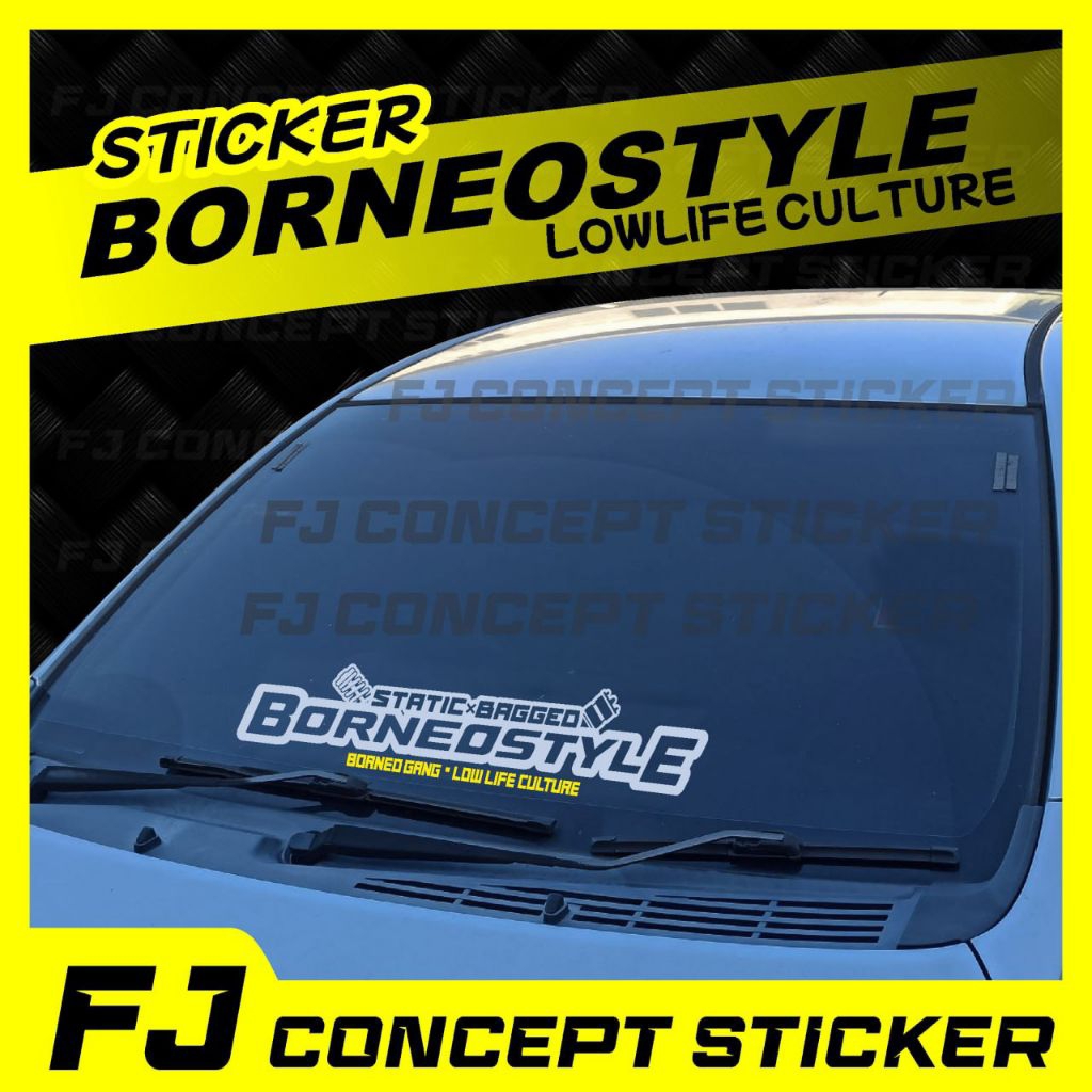 BORNEO STYLE GAYA BORNEO AKSESORI PELEKAT CERMIN KERETA | Shopee Malaysia