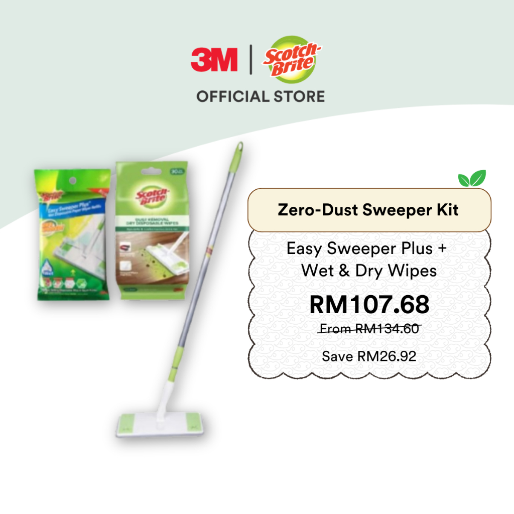 [Super Deals - Zero-Dust Sweeper Kit] 3M™ Scotch-Brite™ Easy Sweeper ...