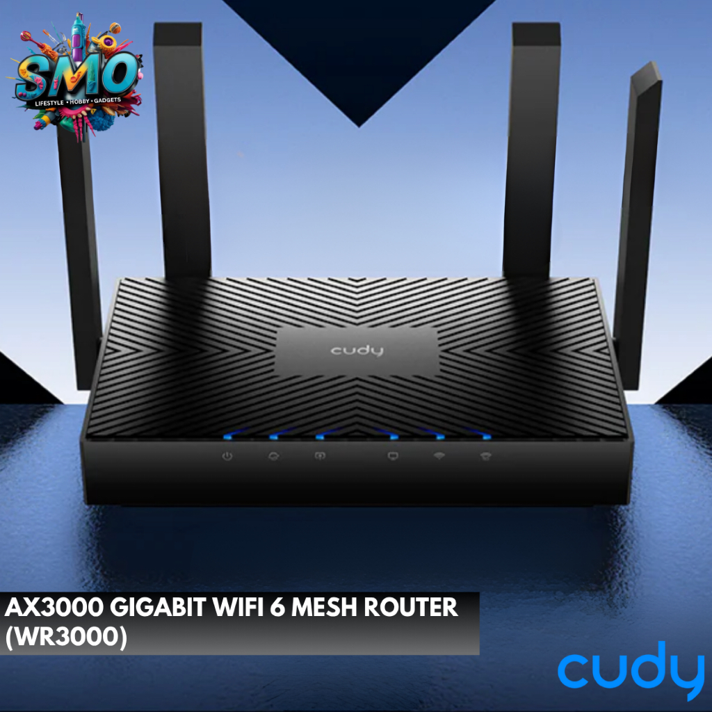 Cudy AX3000 Gigabit Wi-Fi 6 Mesh Router (WR3000) | Shopee Malaysia
