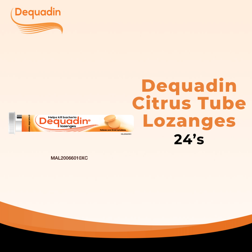 Dequadin Citrus Tube Lozenge (24's) [EXP 11/2027] | Shopee Malaysia