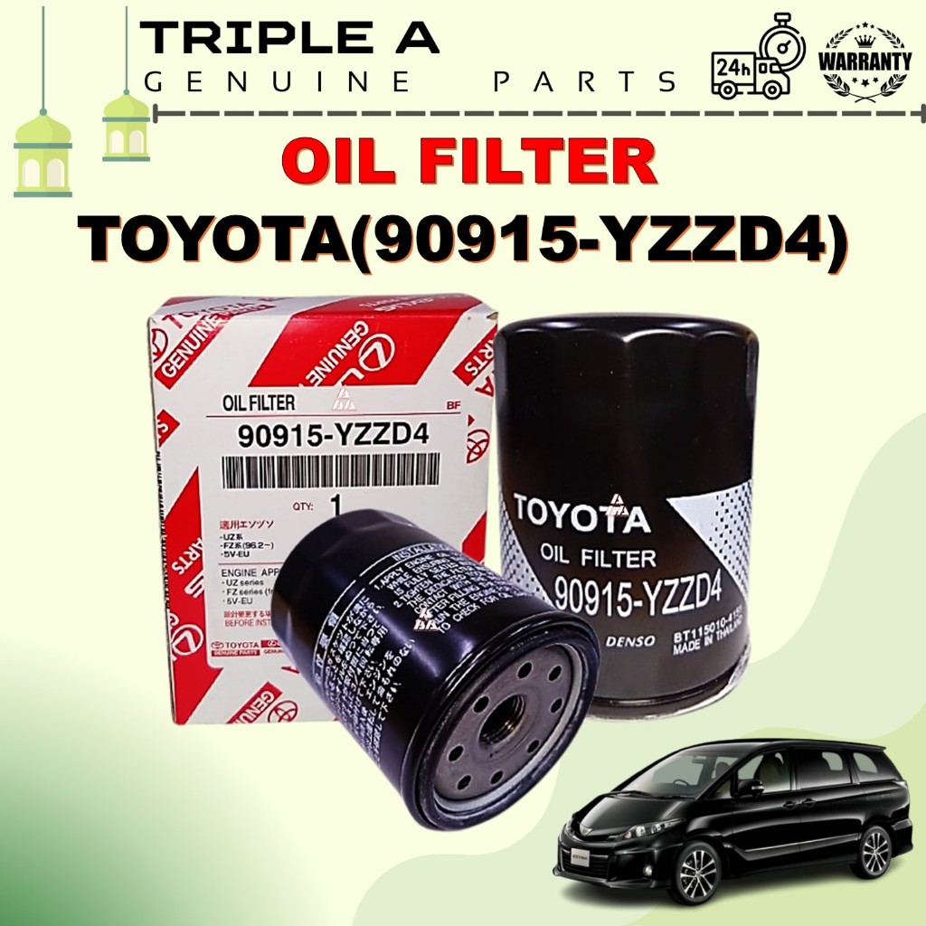 ORIGINAL TOYOTA OIL FILTER 90915-YZZD4 - PRADO / LAND CRUISER / CAMRY ...